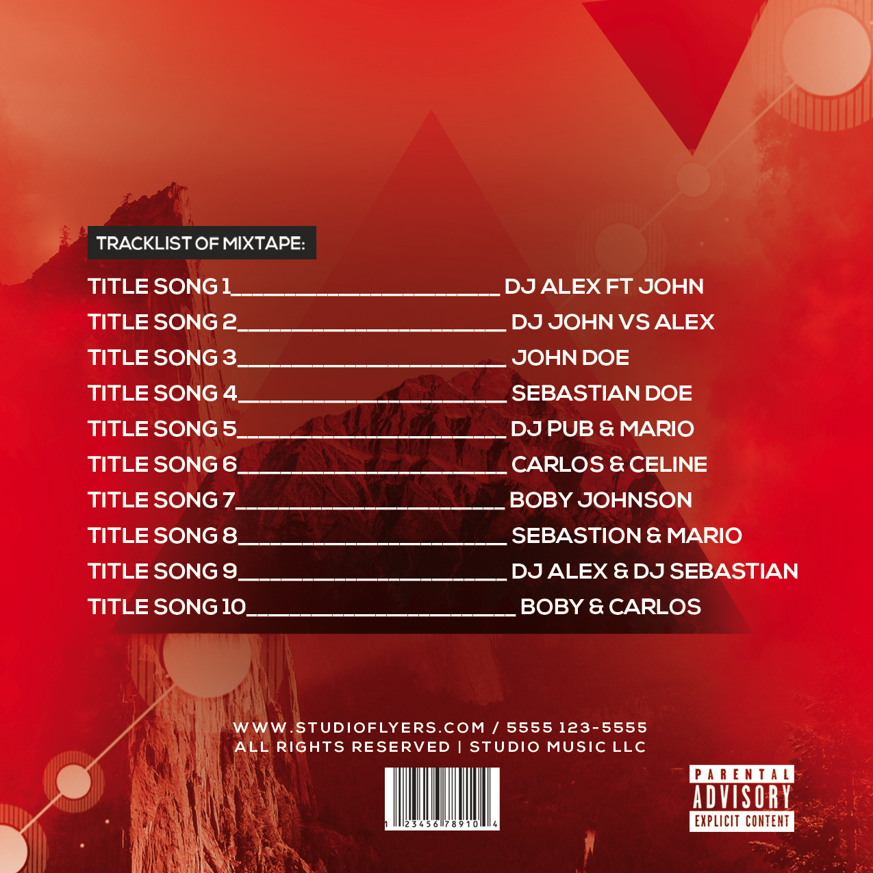 Techno Cd Cover PSD Template StudioFlyers